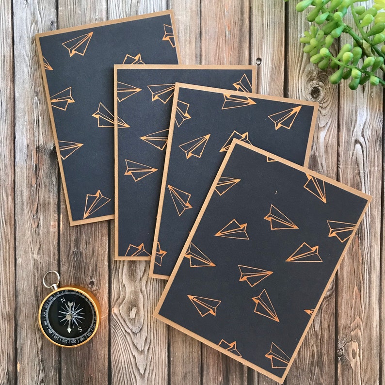 Paper Airplane Blank Note Cards / Blank Note Cards and - Etsy