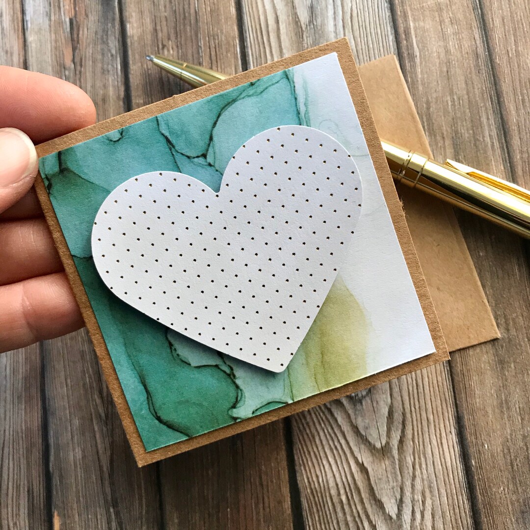 Heart Mini Card Set / Mini cartes et enveloppes / Mini cartes parfaites ...