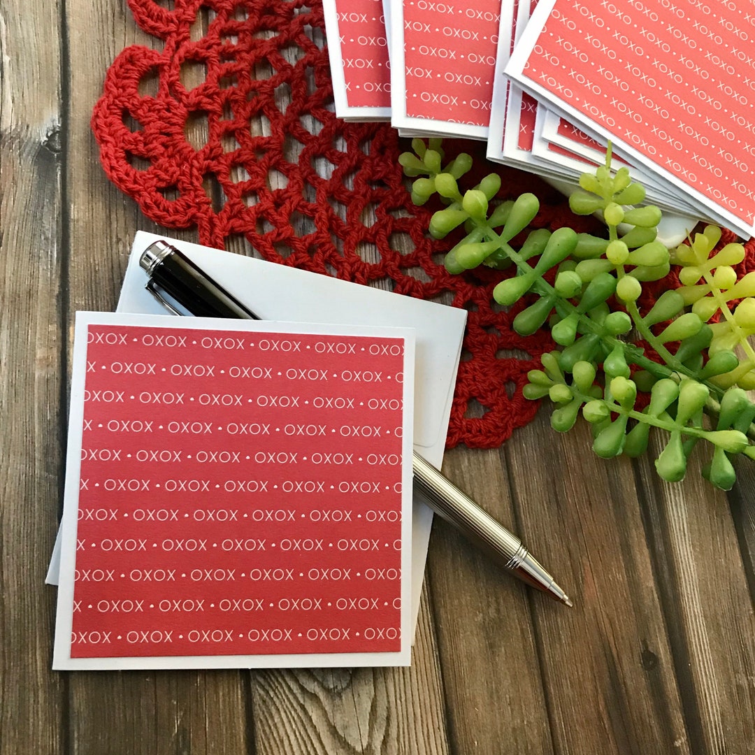 Valentine Mini Cards / Galentine Mini Card Pack / Love Mini Notes / 4 ...