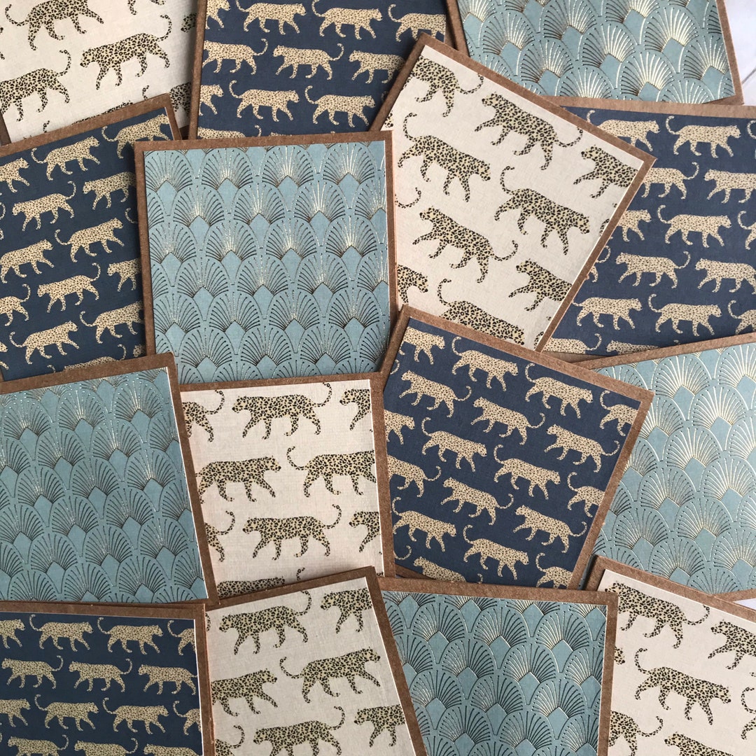 Cheetah Mini Cards / Blank Mini Cards With Envelopes / Mini Cards for ...