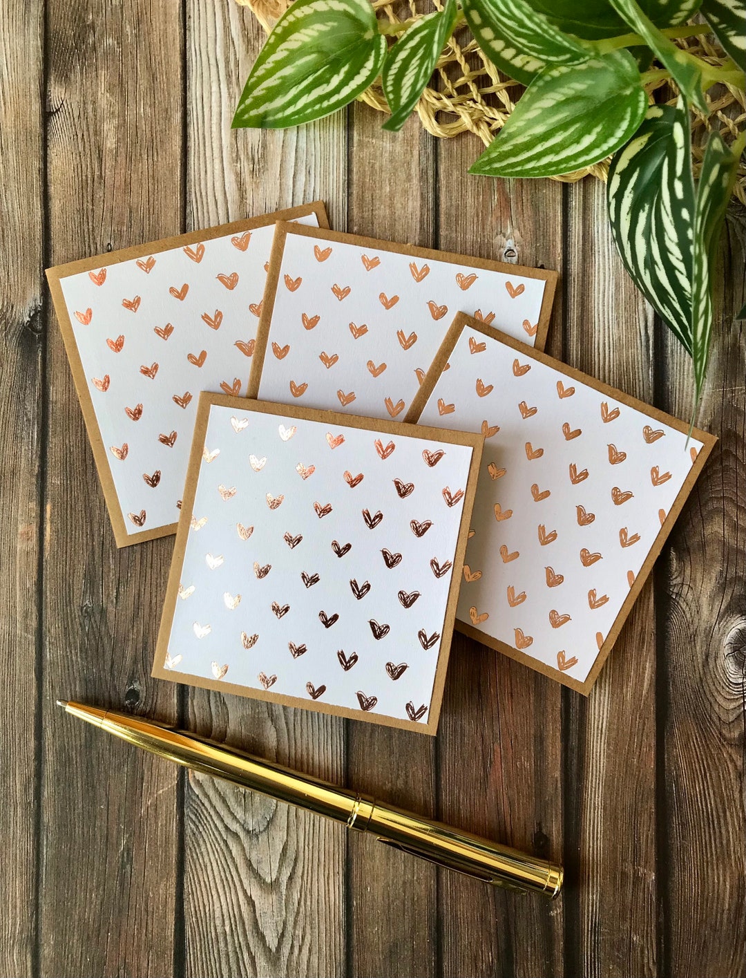 Heart Mini Cards / Mini Blank Cards and Envelopes / Mini Love Notes for ...