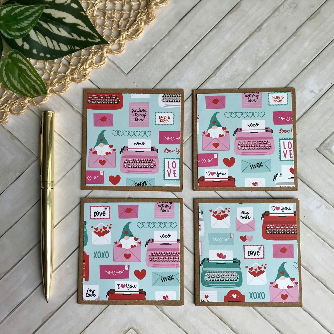 Mini Cards / Mini Cards and Envelopes / Cards for Love Notes - Etsy