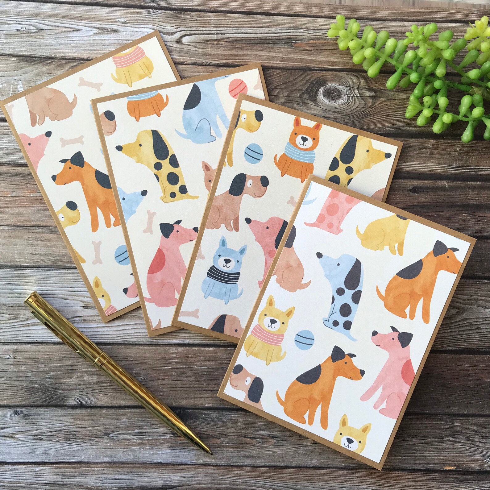 Dog Card Pack Blank Dog Note Cards With Envelopes Cards for - Etsy