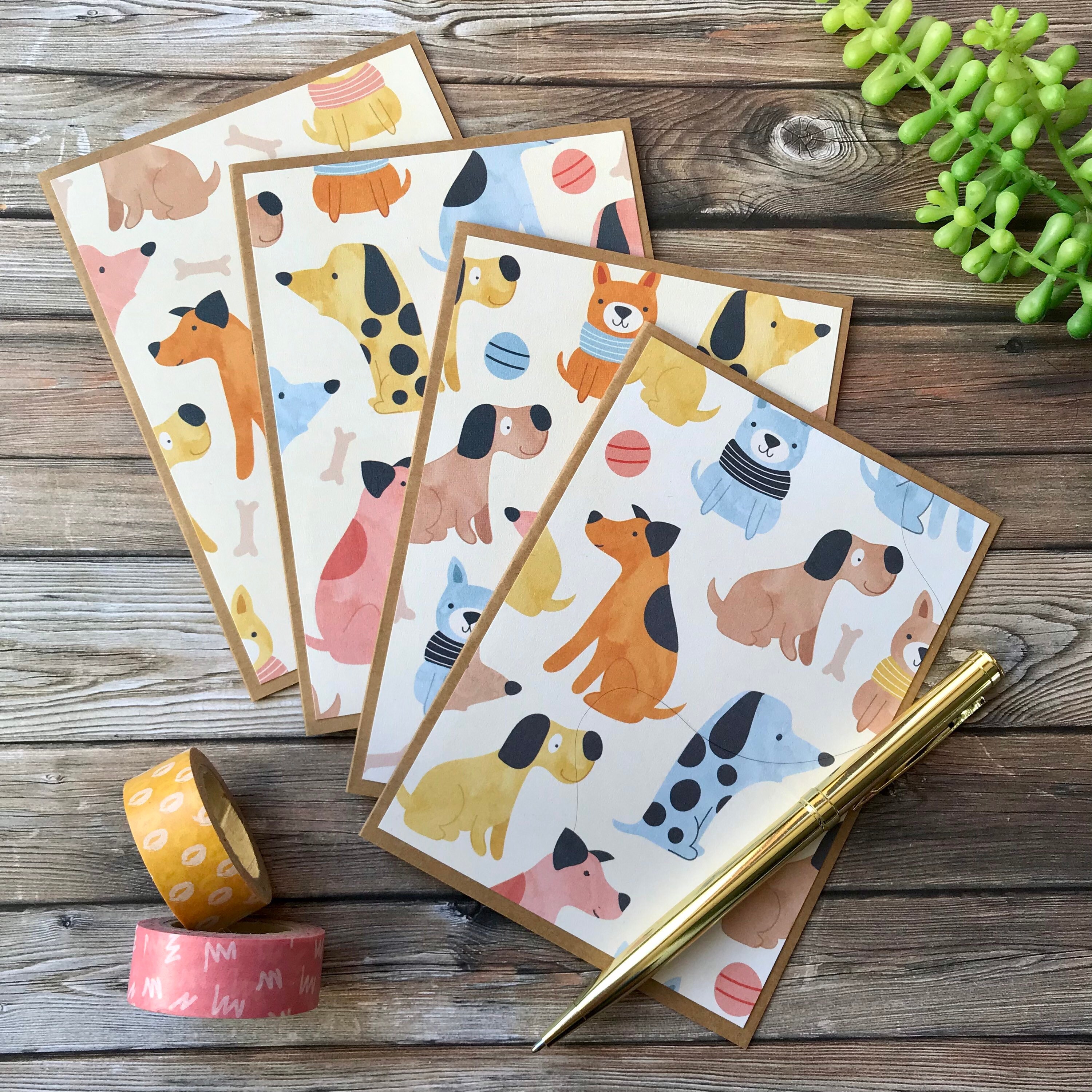 Dog Card Pack Blank Dog Note Cards With Envelopes Cards for - Etsy