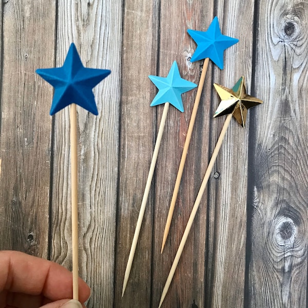 Star Cupcake Toppers - Etsy