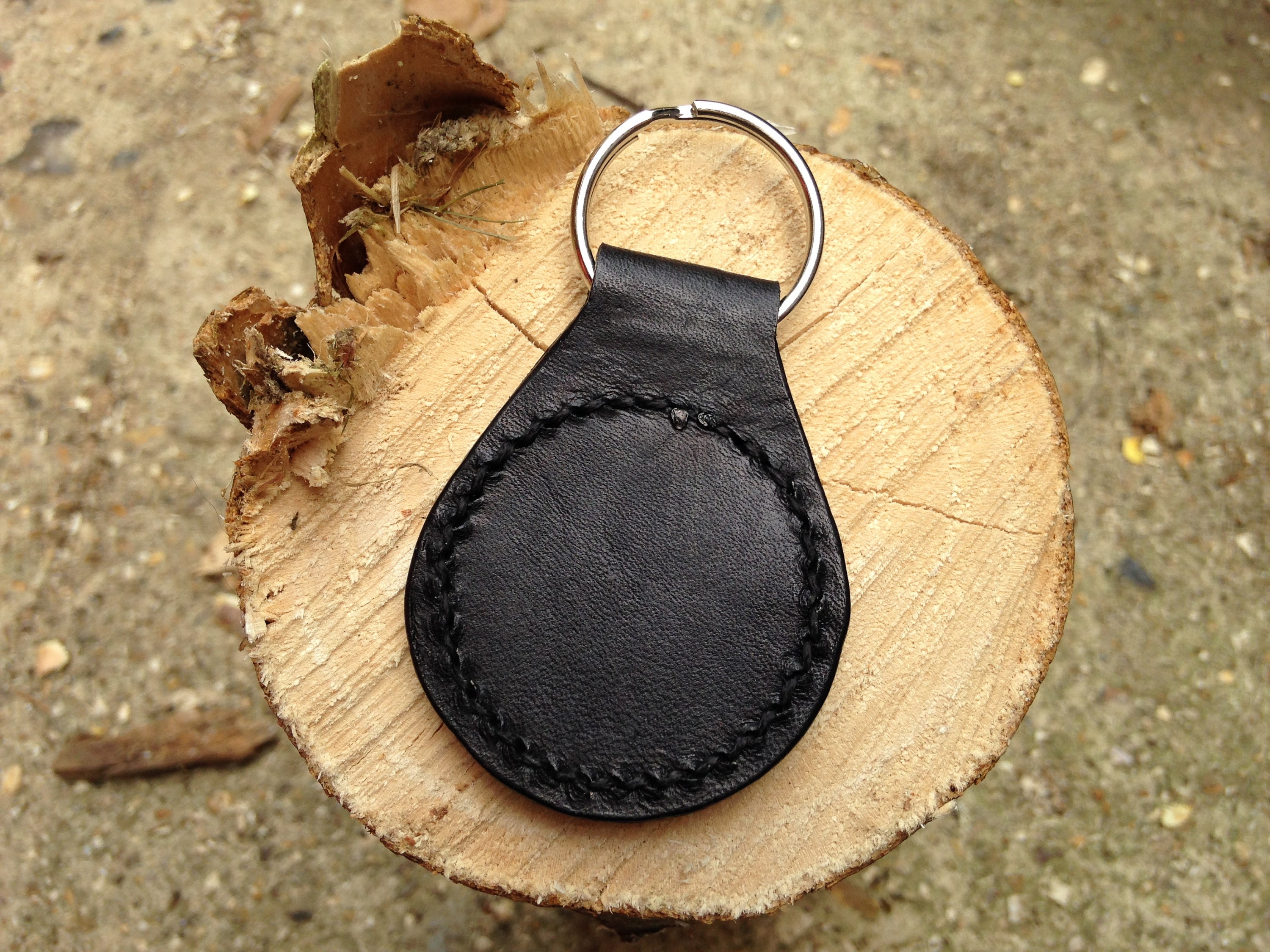 Hophouse 13 Keyring Key Fob Hand Stitched Leather With Upcycled Bottle ...