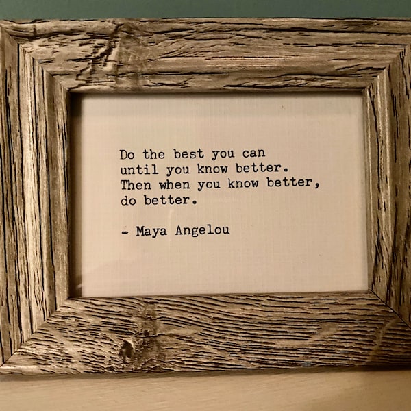 Maya Angelou Quote Wall Art - Etsy