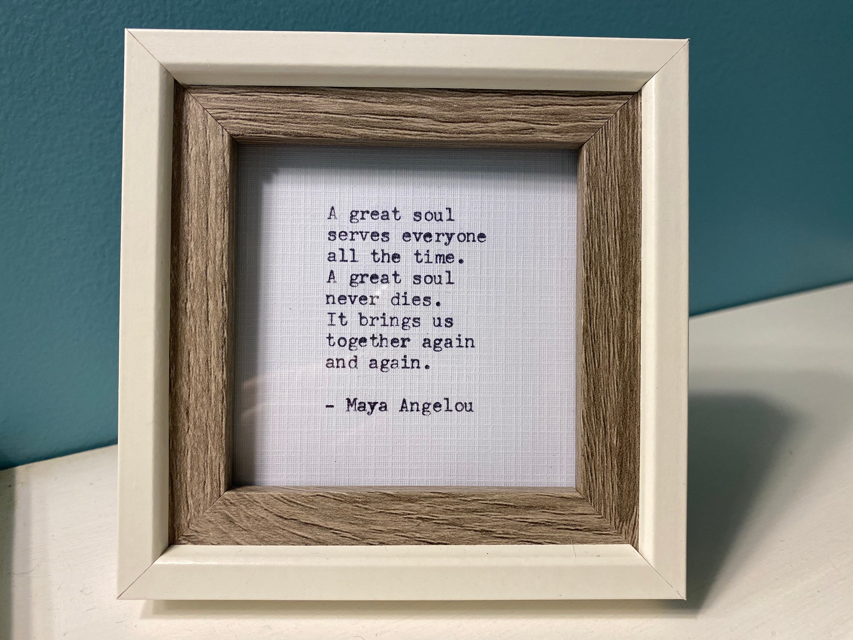 Maya Angelou Quote - a Great Soul - Etsy