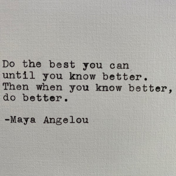 Maya Angelou Quote Frame - Etsy