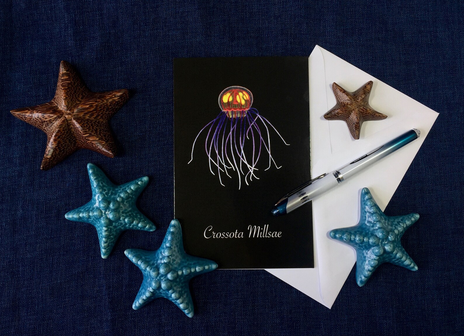 Crossota Millsae Jellyfish Greeting Card / Hydrozoan / Bathypelagic ...