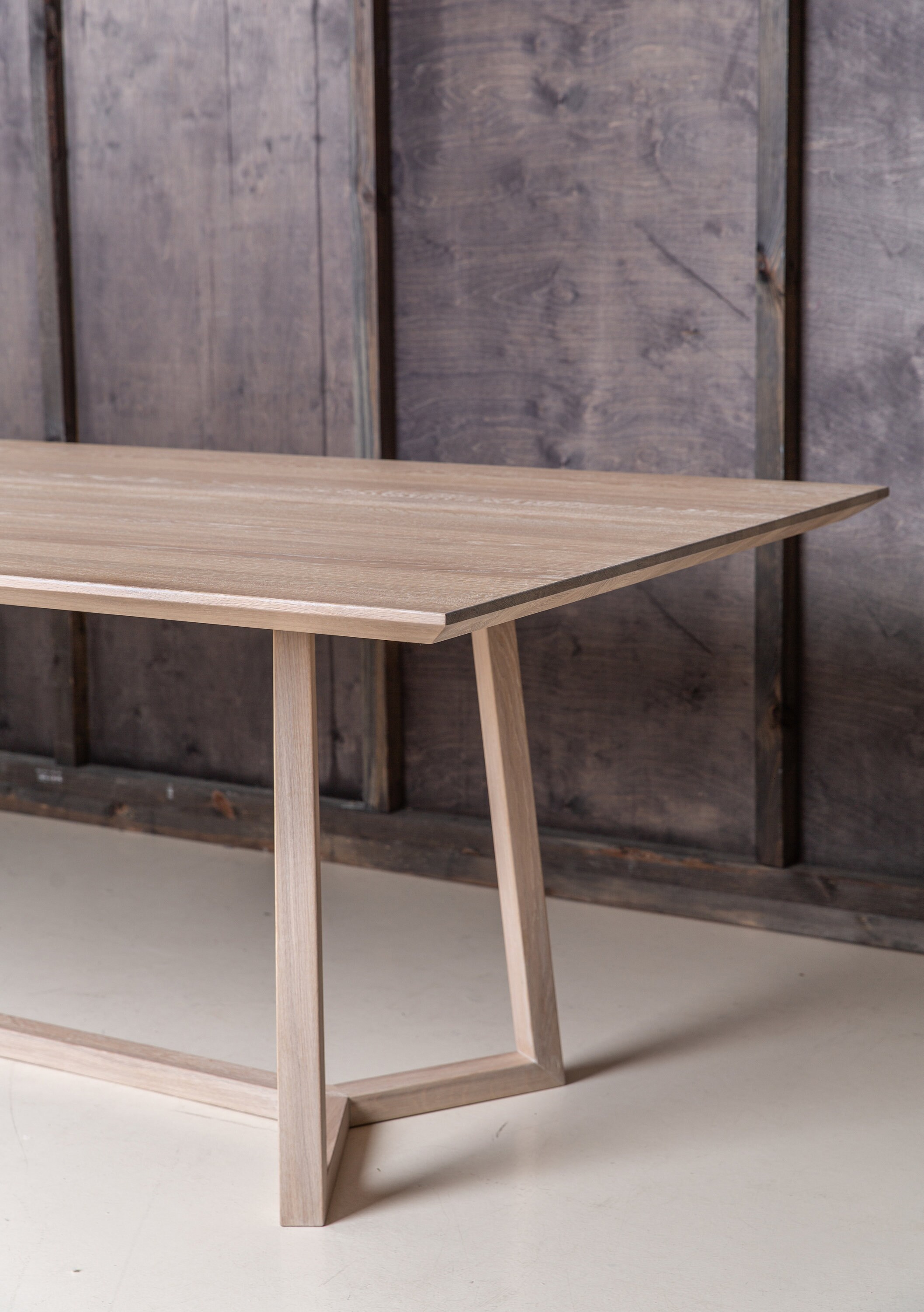 Oak Dining Table Large Wood Table Solid Oak Table | Etsy