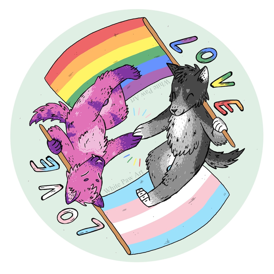 LGBTQ Furry Art Print - Etsy
