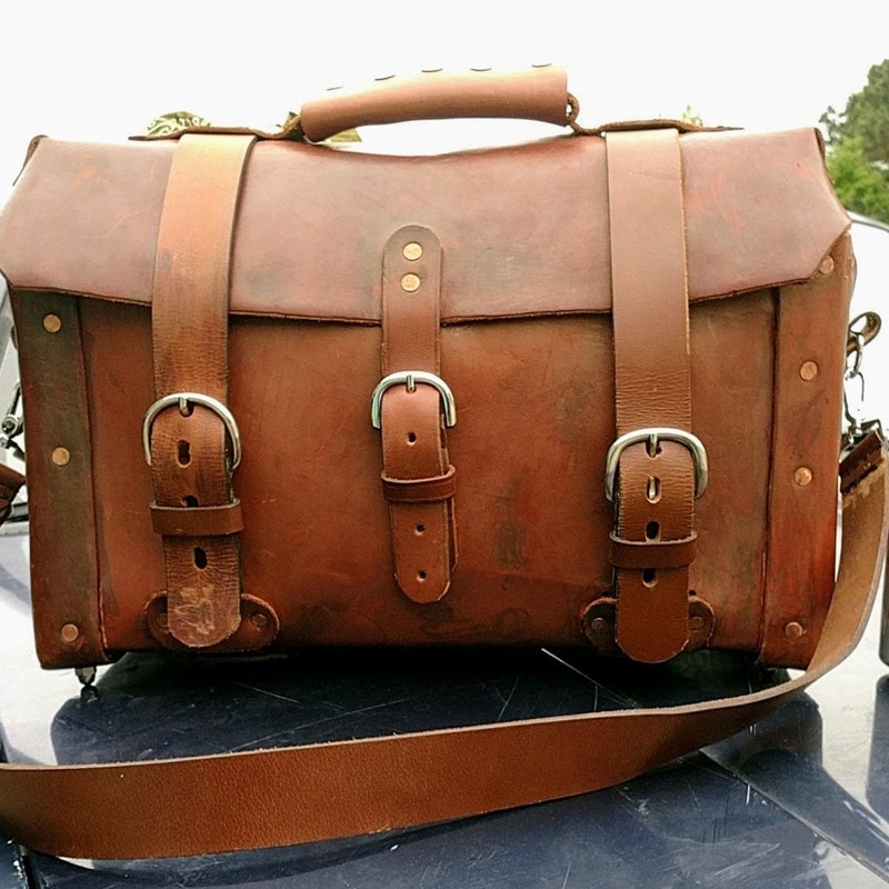 Unlined Leather Bag - Etsy