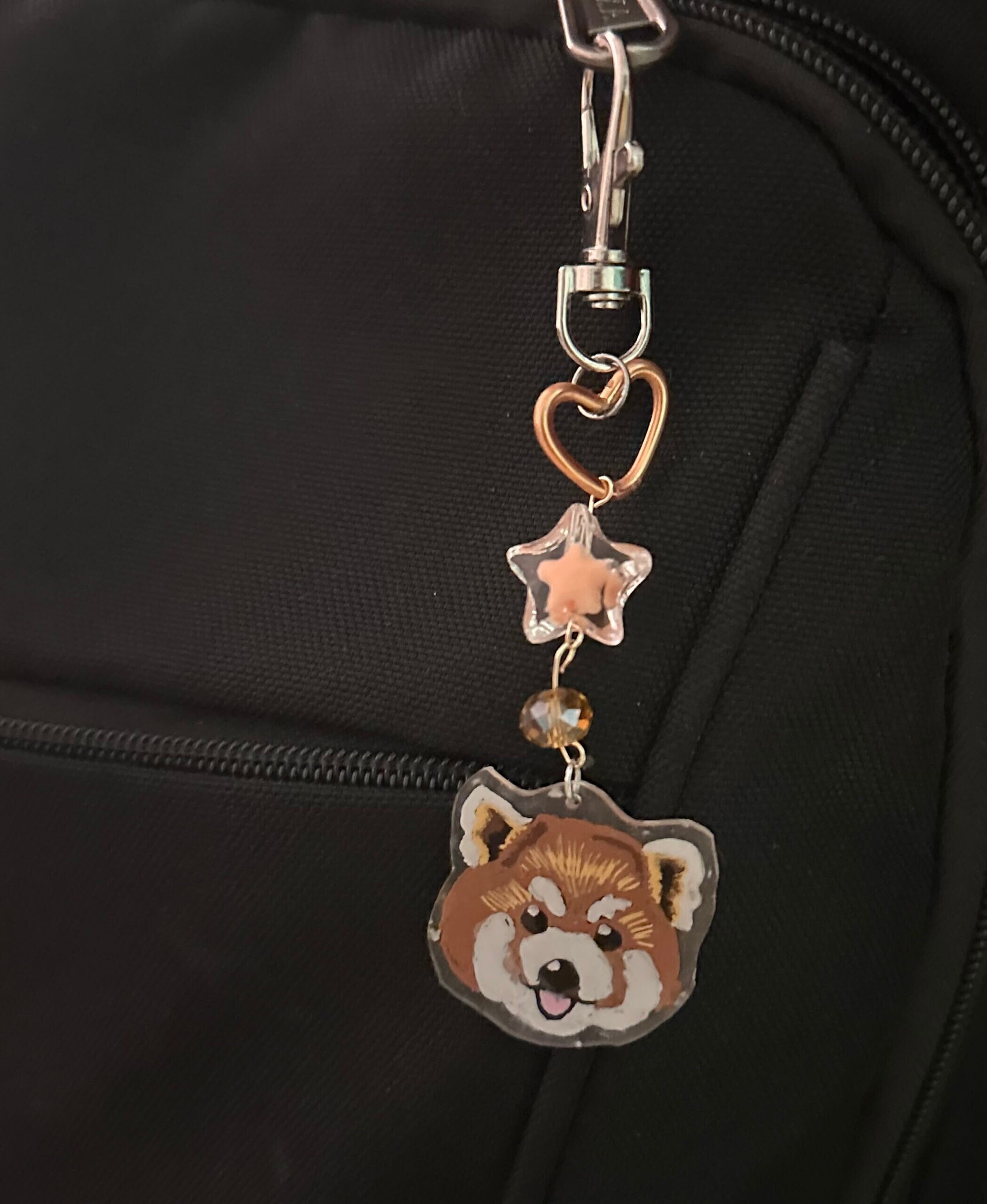 Red Panda Key Chain - Etsy