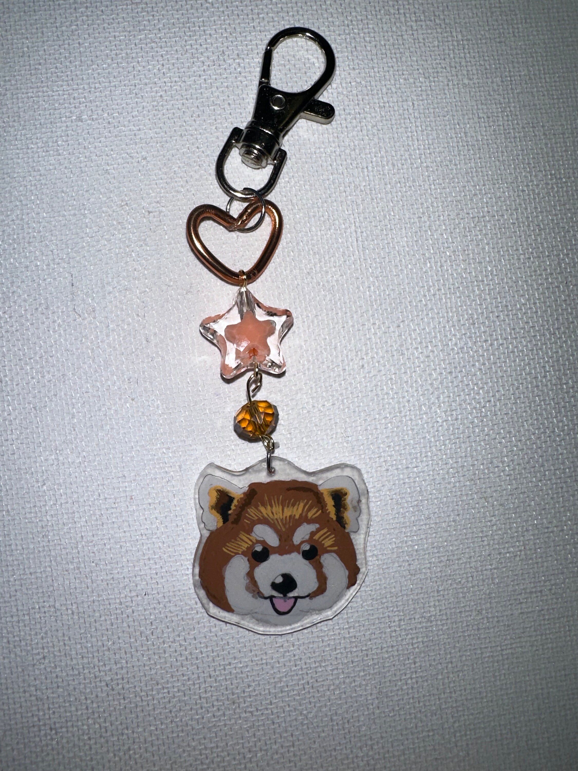 Red Panda Key Chain - Etsy