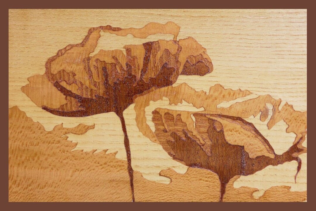 Marquetry: Tutorial and Diagram to Create a Painting - Etsy