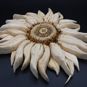Tutorial and Technical Diagram to Create a Sunflower Flower in Intarsia ...