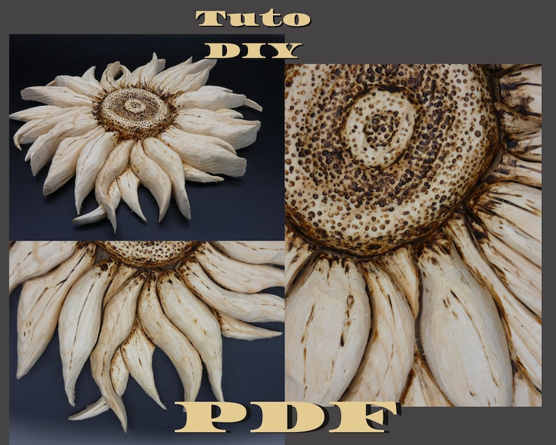 Tutorial and Technical Diagram to Create a Sunflower Flower in Intarsia ...