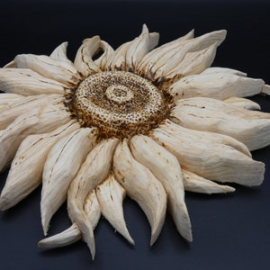 Tutorial and Technical Diagram to Create a Sunflower Flower in Intarsia ...
