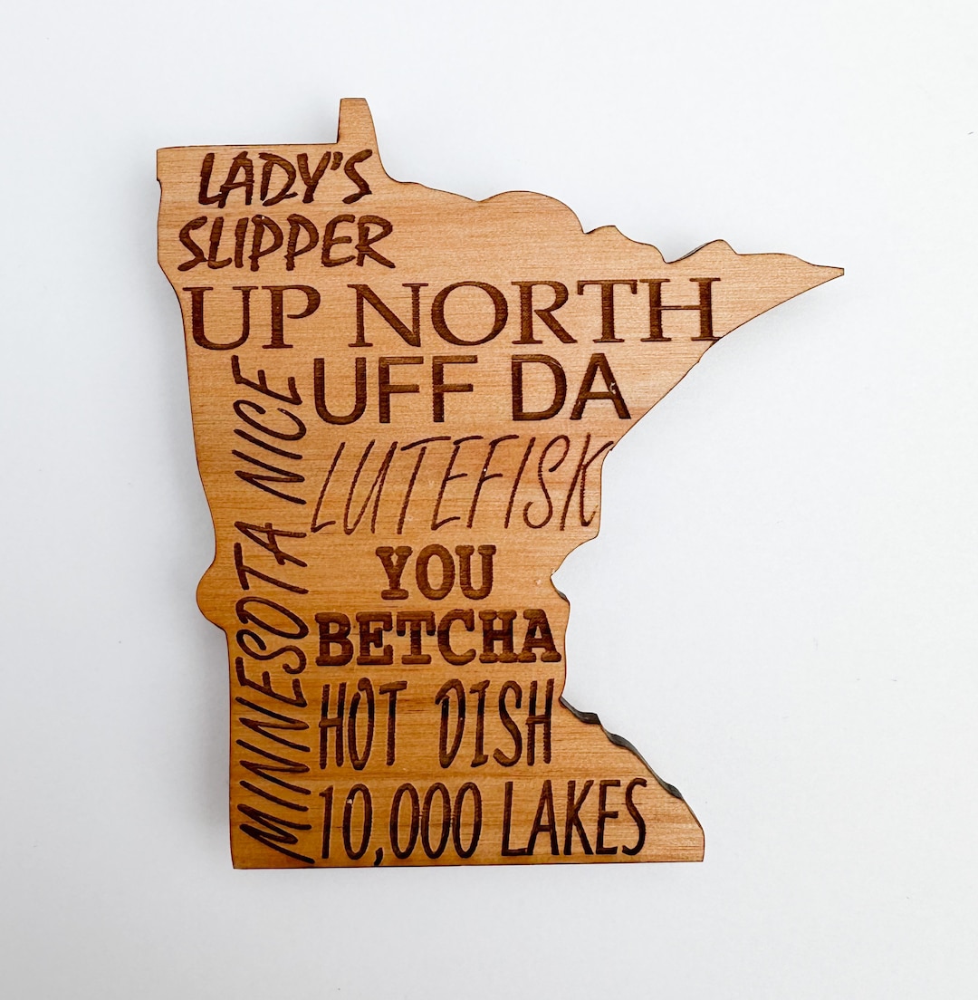 Minnesota Words Magnet - Etsy