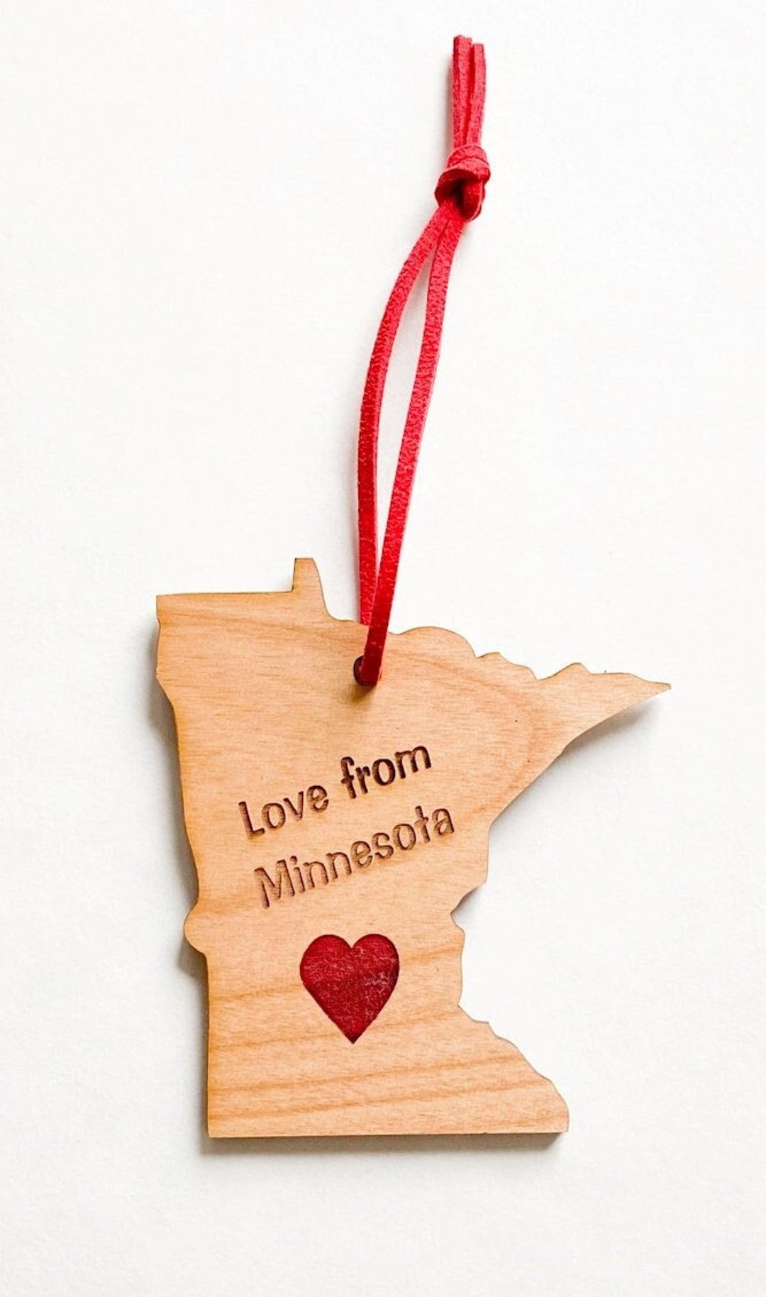 Love From Minnesota Keepsake Ornament - Etsy