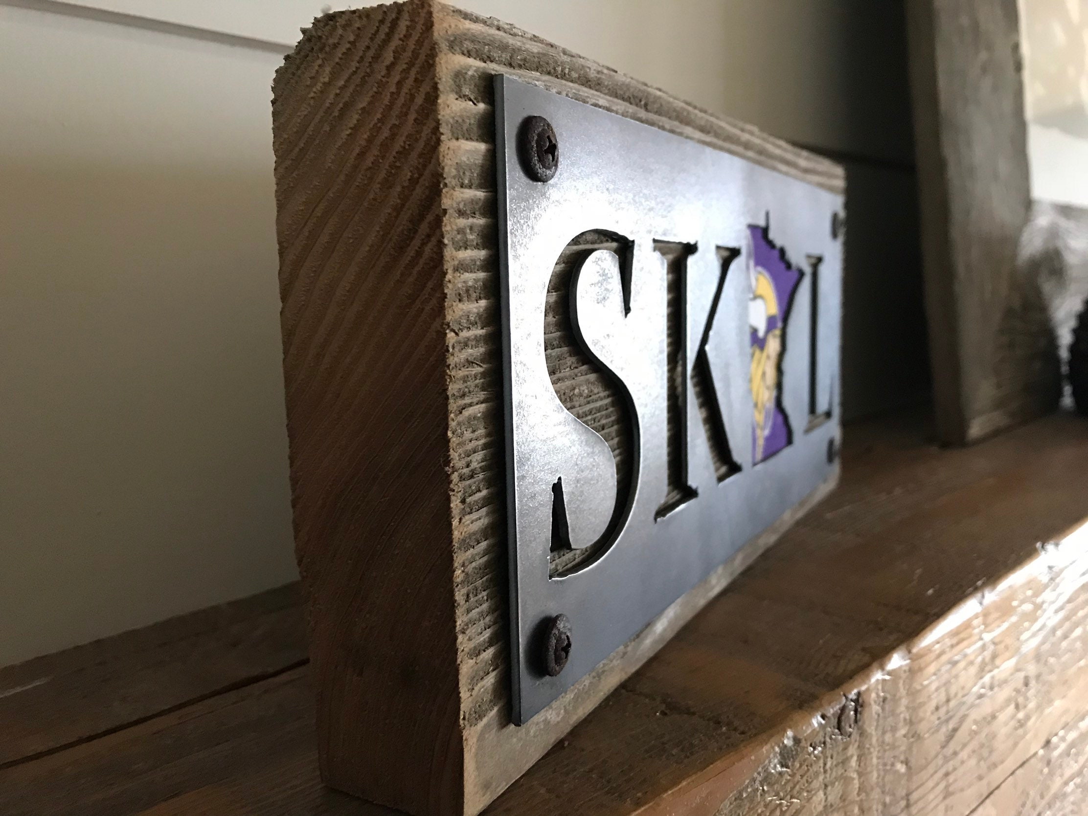Skol Vikings Minnesota cutout sign | Etsy