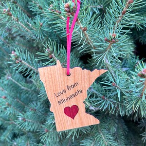 Love From Minnesota Keepsake Ornament - Etsy