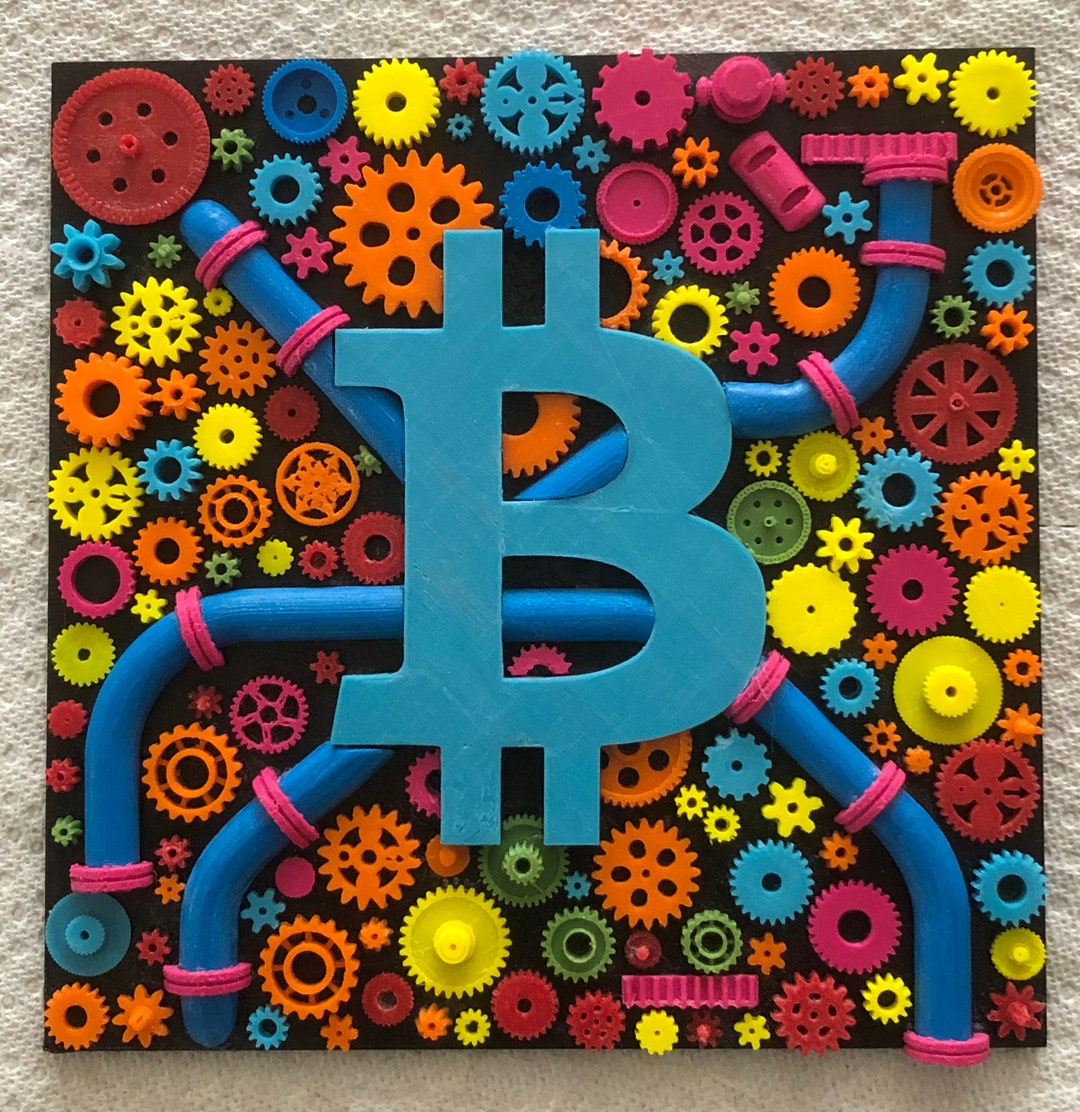 Bitcoin Art - Wall Decoration, 3d Printed - Etsy