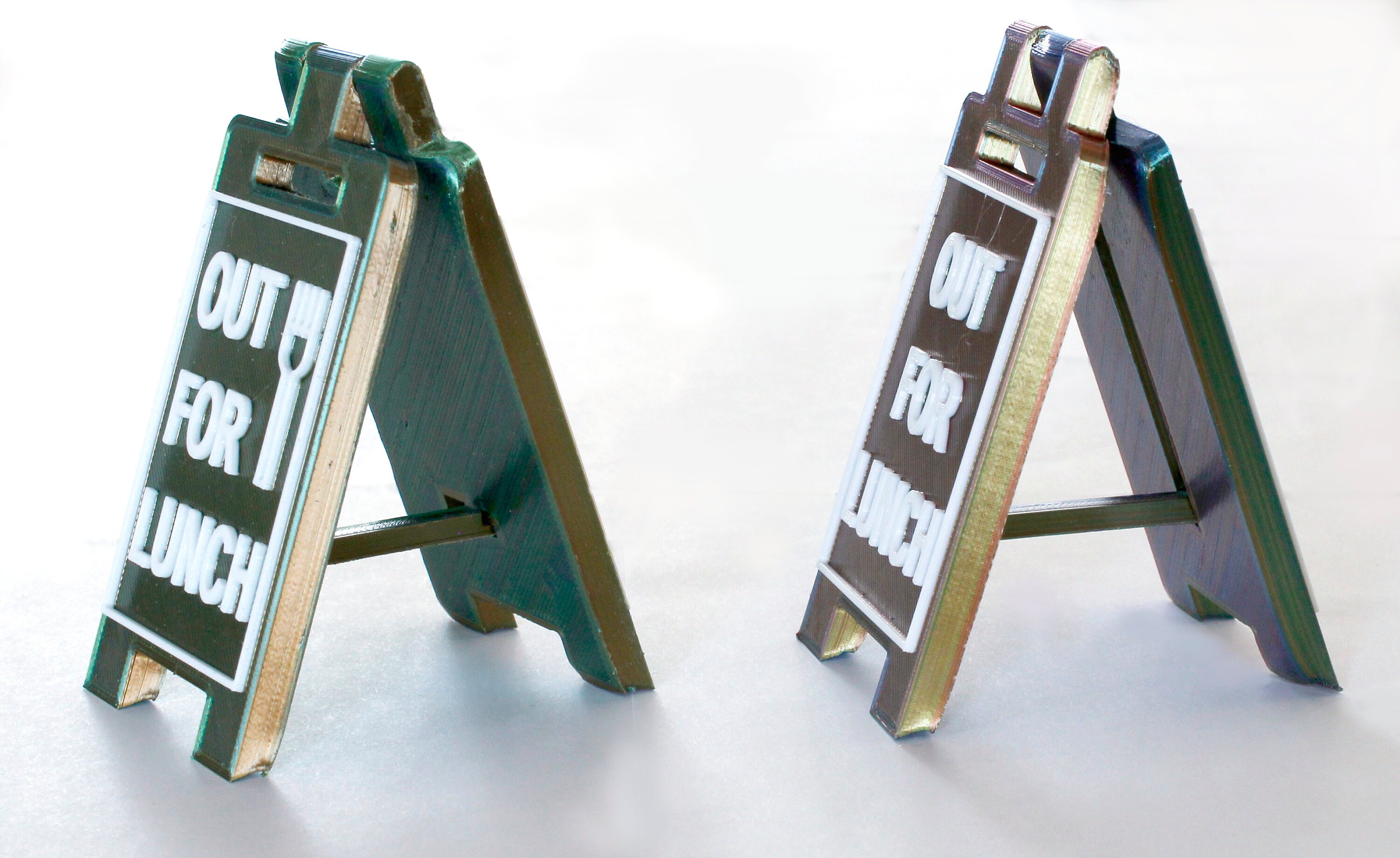 OUT FOR LUNCH Mini Floor Sign 3D Printed - Etsy