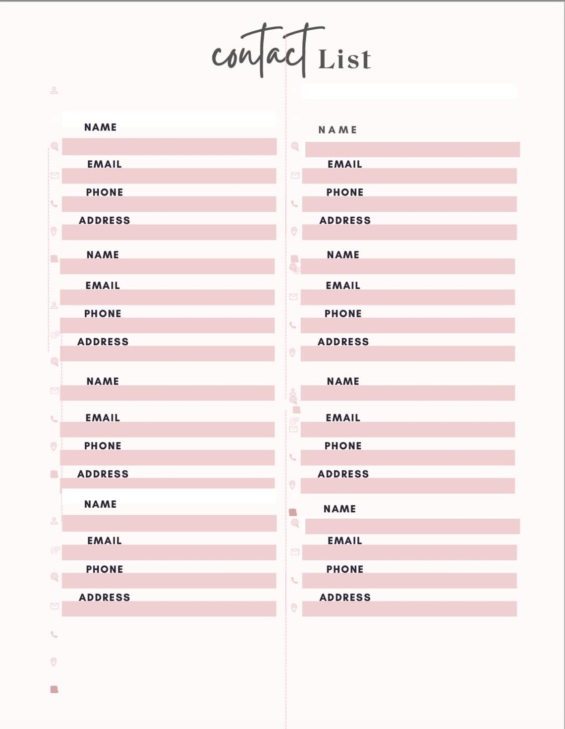 Simple Event Planner Template - Etsy