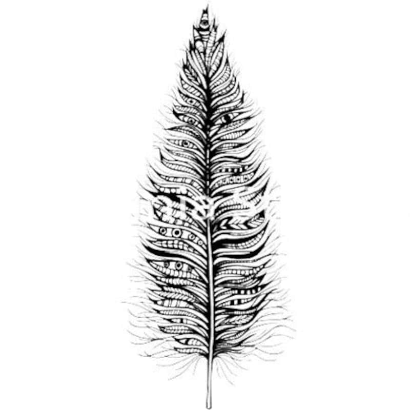 Feather Stamp - Etsy