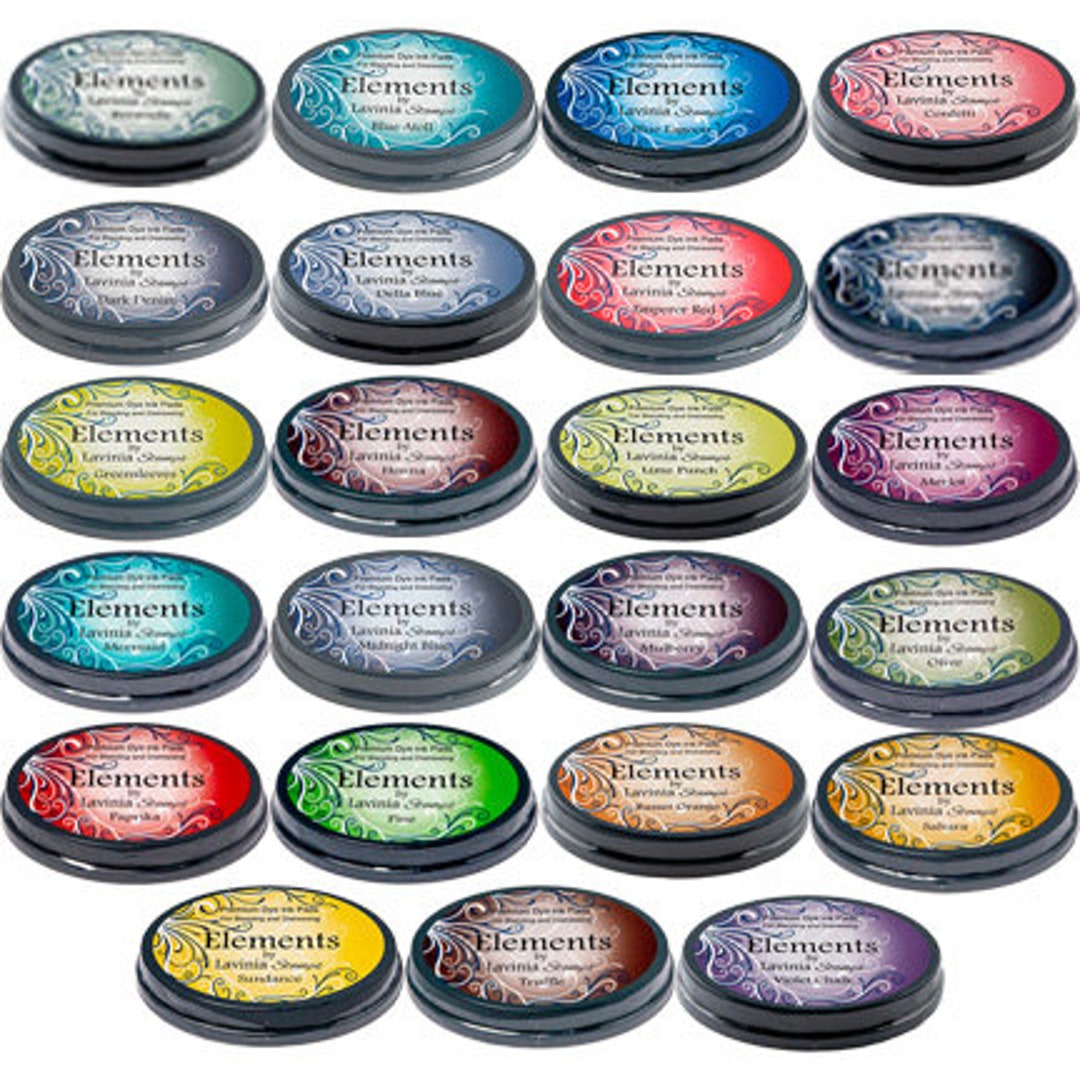 Elements Premium Dye Ink Pads, Full Set of 23 by Lavinia Stamps - Etsy