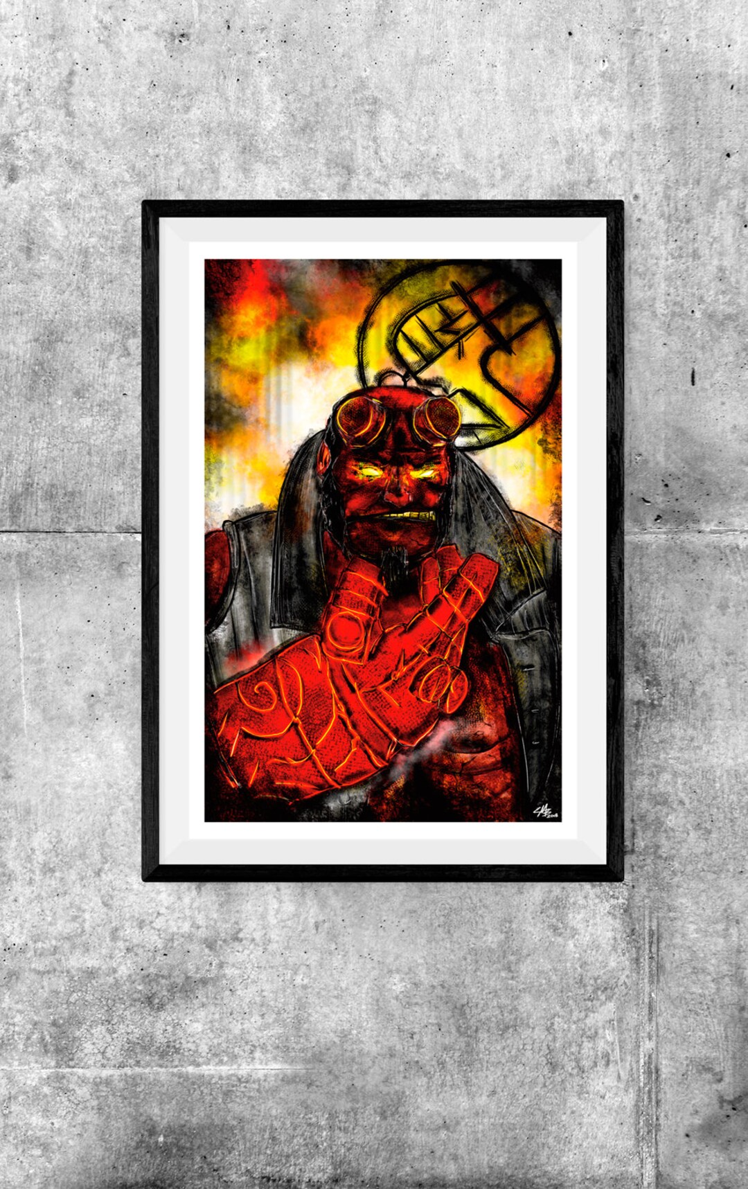 Hellboy 11" X 17" Art Print - Etsy