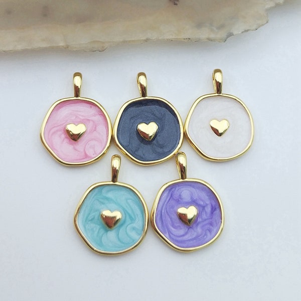 Enamel Pendant - Etsy