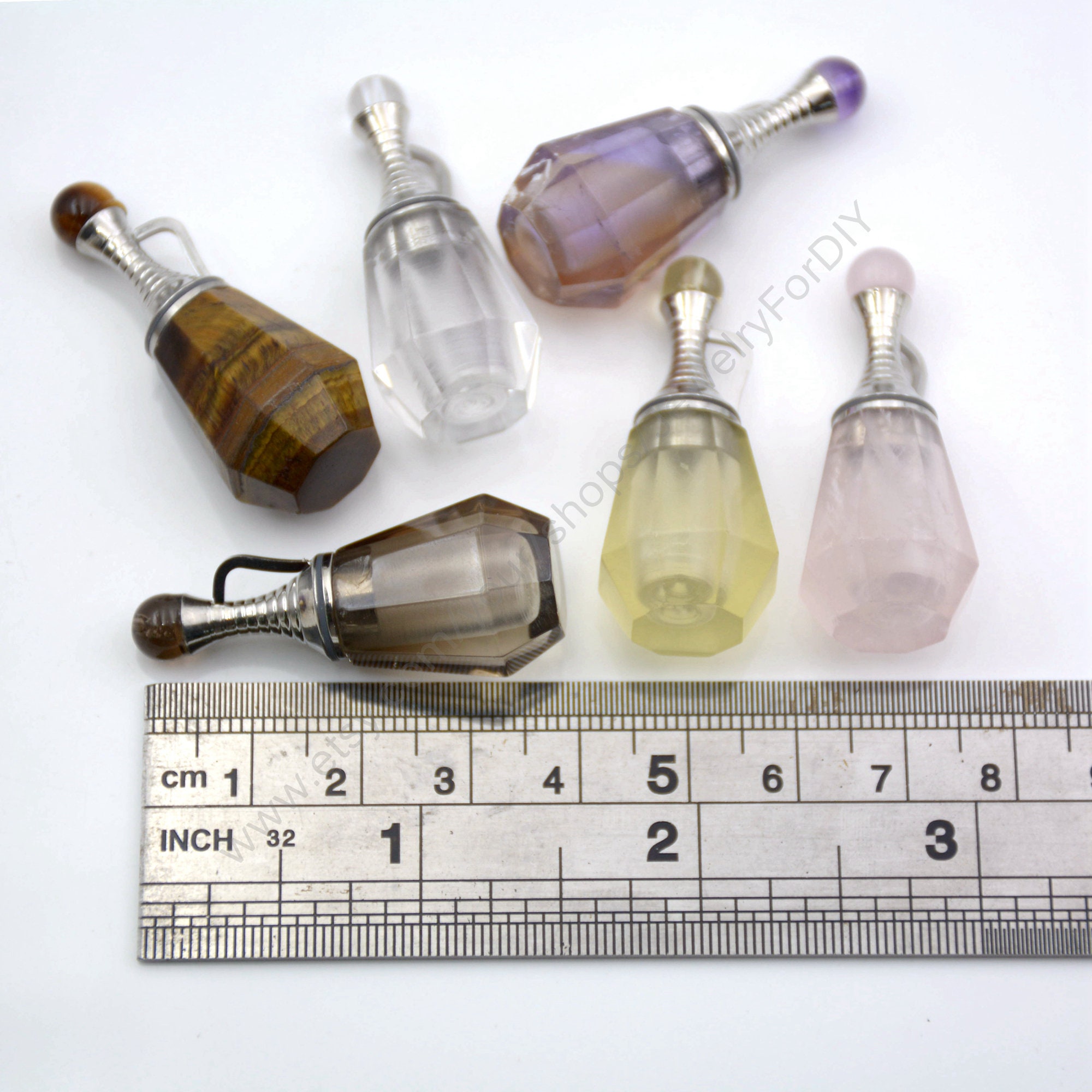 Natural Gemstone Essential Oil Diffuser Perfume Bottle - Etsy