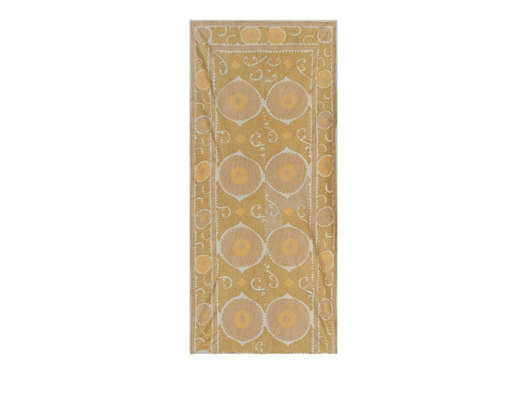 Suzani Pastel Tapestry -tan and Sand Uzbek Table Cloth - Tribal ...