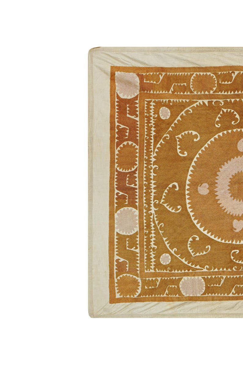 Pale Suzani From Samarkand Uzbekistan, Early 20th Century Pastel Old ...