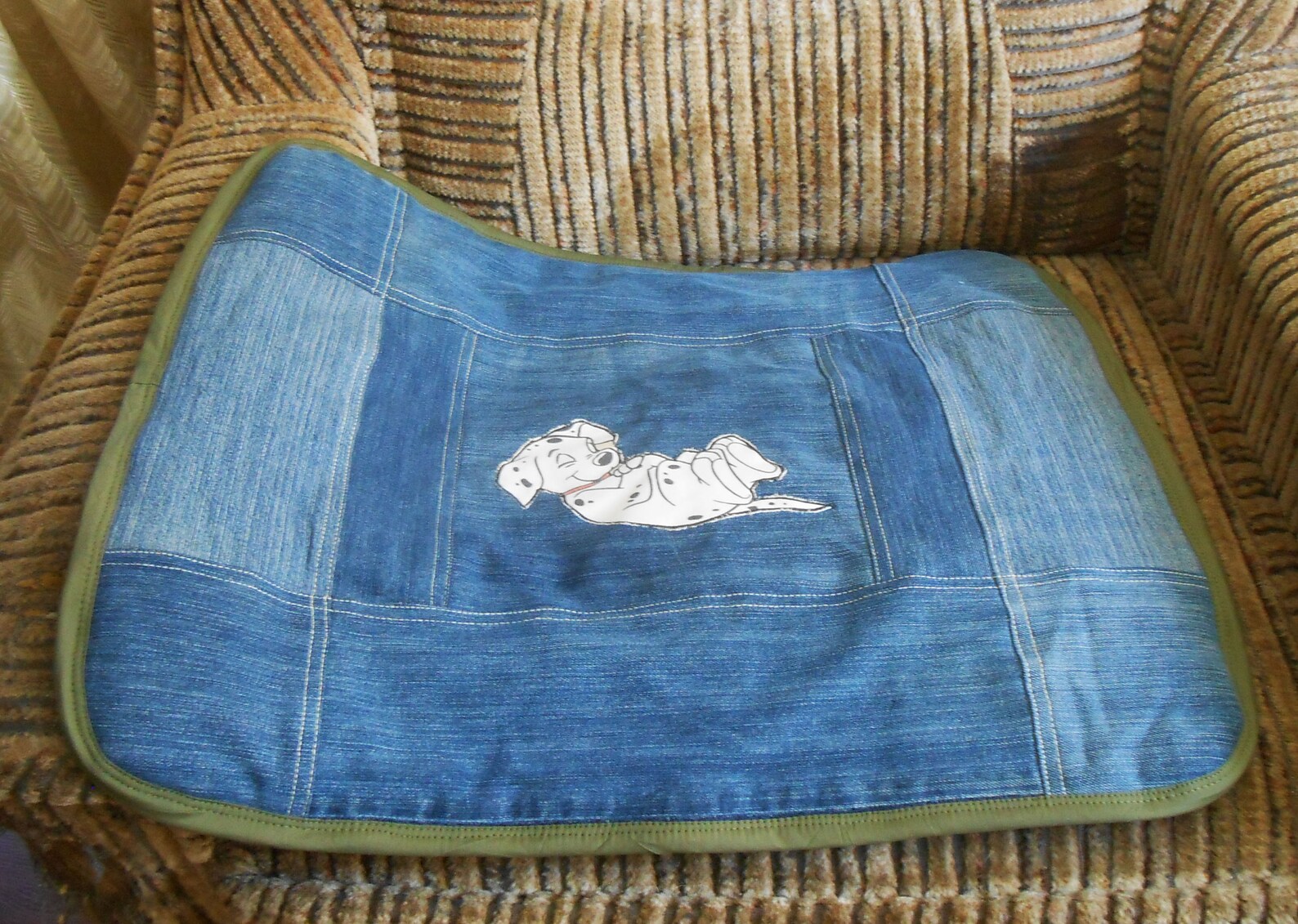 Recycled Jeans Cat Mat Patchwork Small Dog Denim Bed Quilted Eco ...