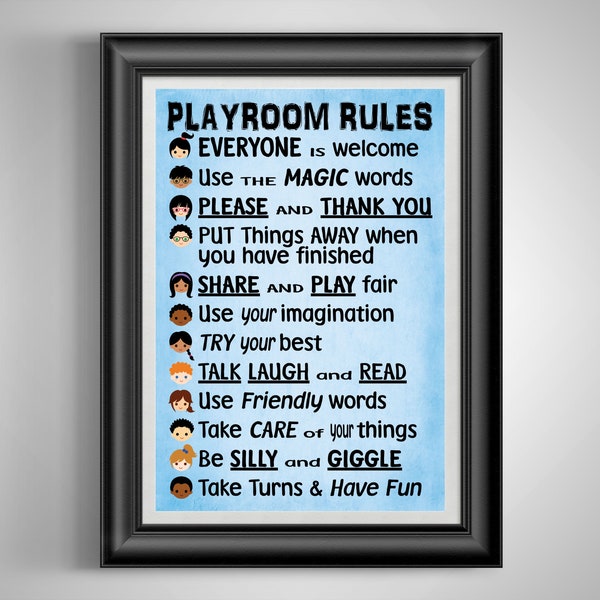 Playroom Rules - Etsy