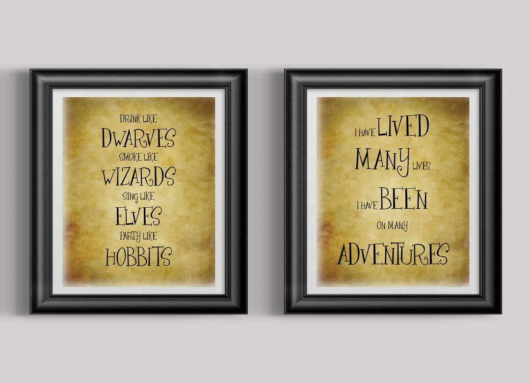 Dnd Inspired Art: Dwarves and Wizards Elves and Hobbits Adventure ...