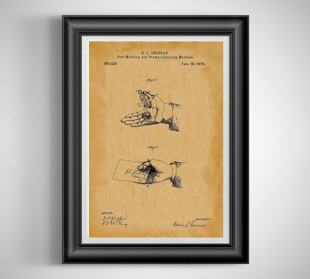 Vintage Postal Service Wall Art: Unframed Print for Mail Carriers ...