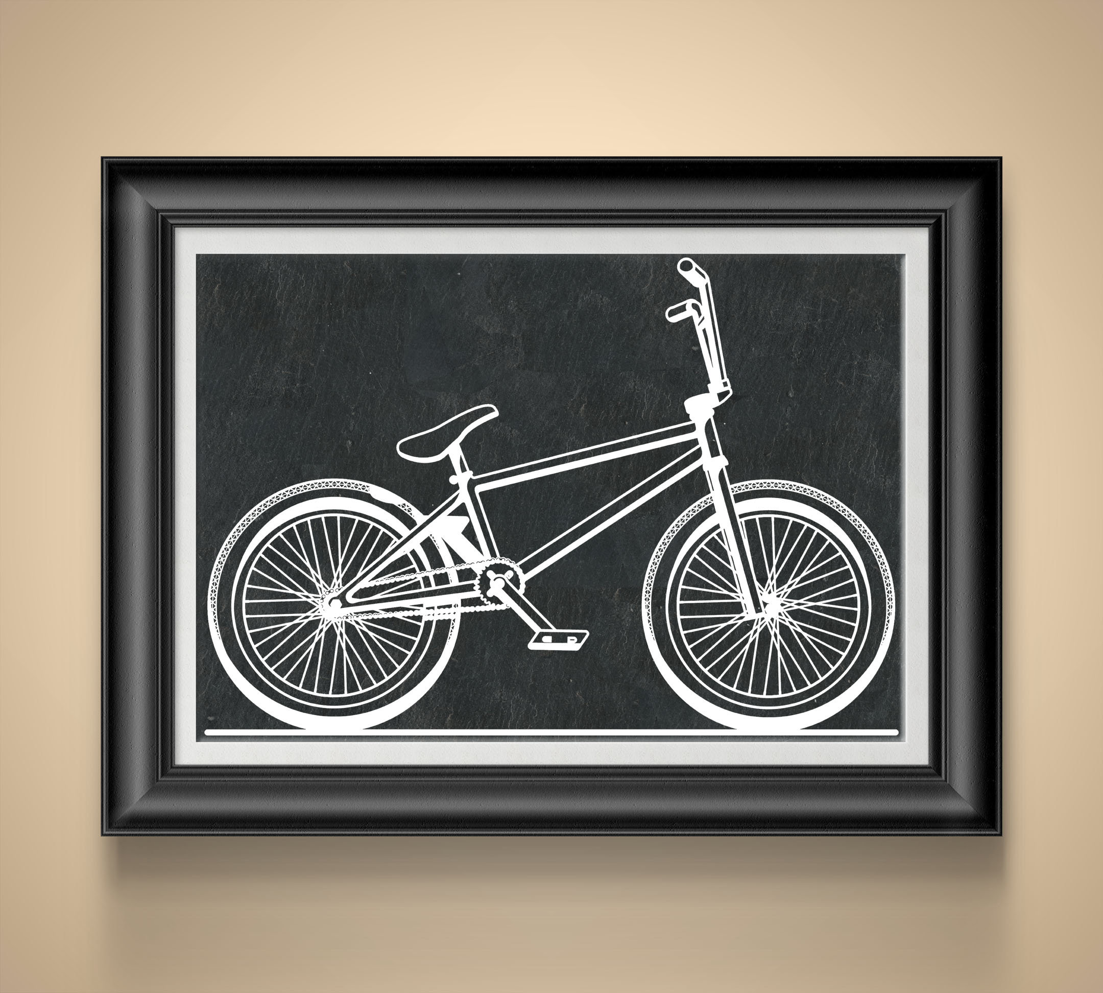 BMX Poster Retro Cycling Posters BMX Vintage Bicycle Gifts BMX Wall Art ...