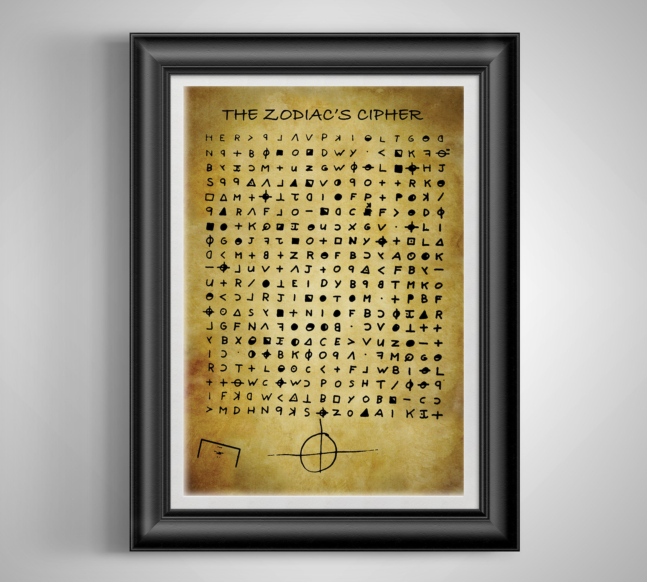 Cryptographer Gift Zodiac Killer Poster Serial Killer Decor Cipher ...