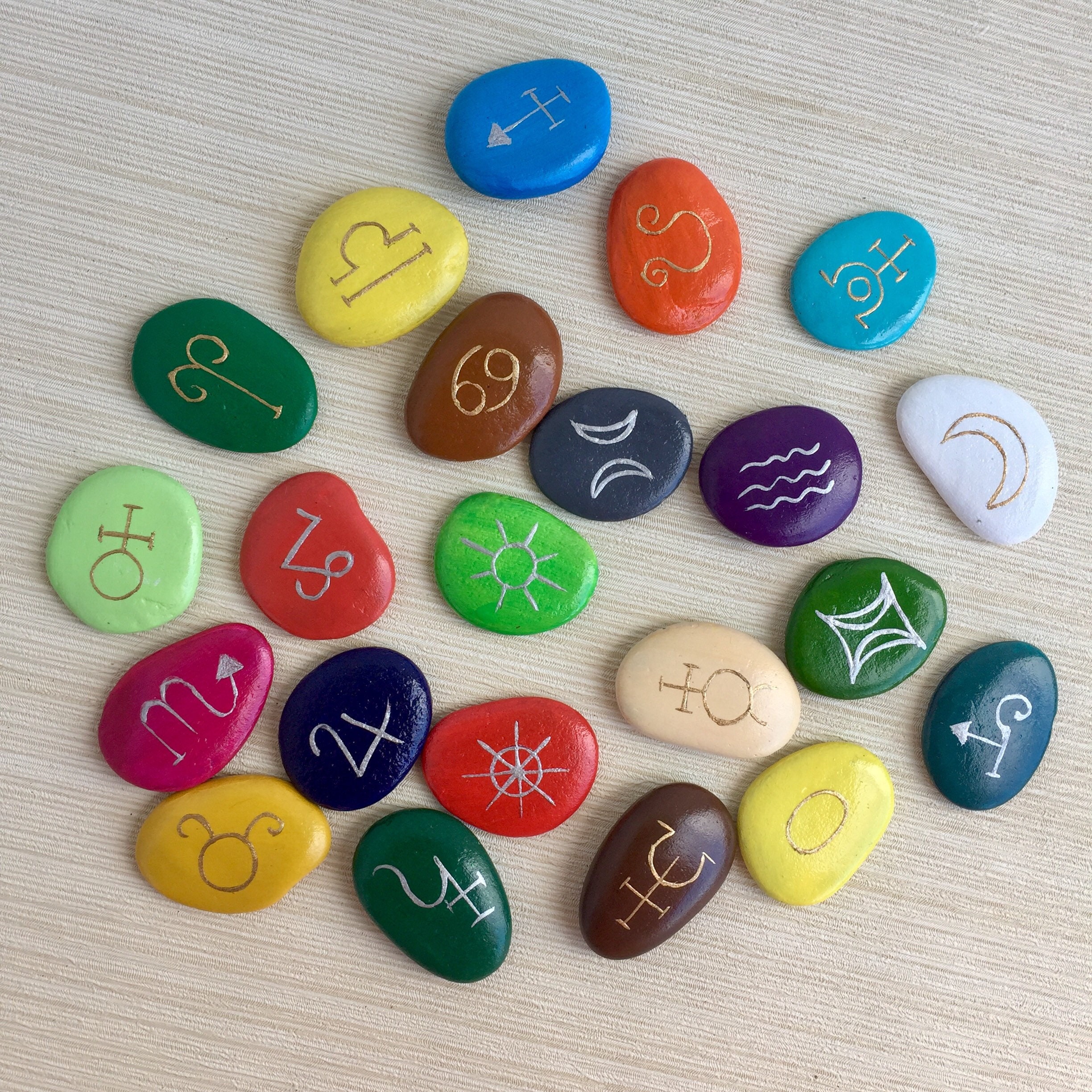 Tarot Stones Tarot Runes Major Arcana Tarot Cards | Etsy