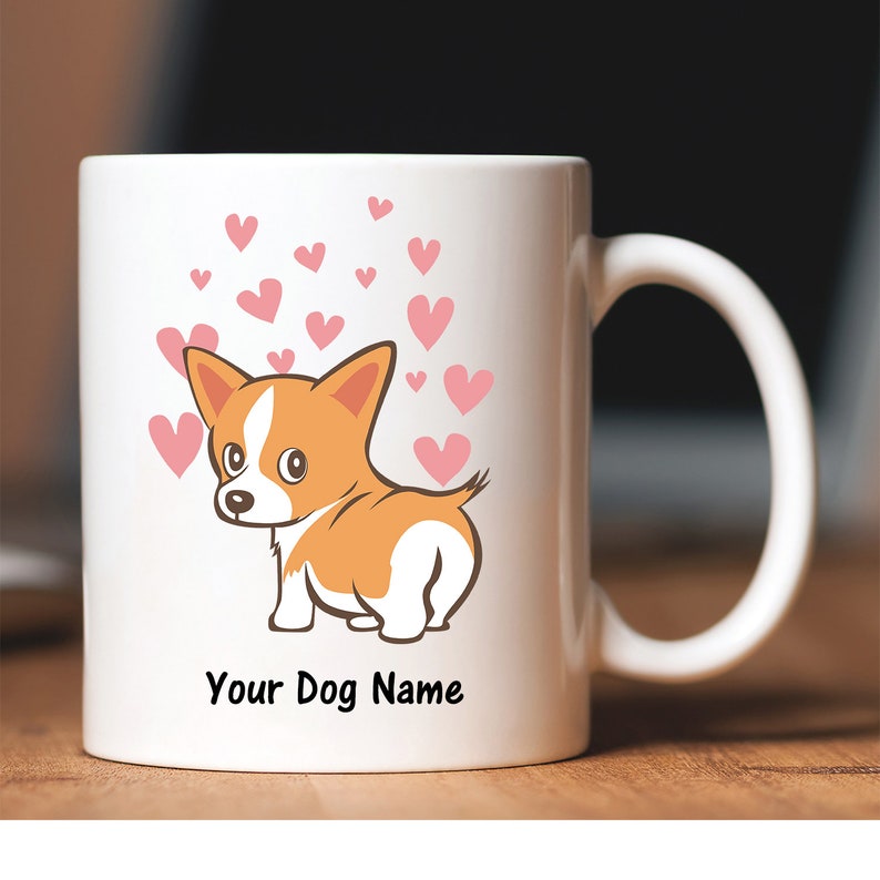 Corgi Custom Mug, Pembroke Welsh Corgi, Personalized Mug, Corgi Mug ...