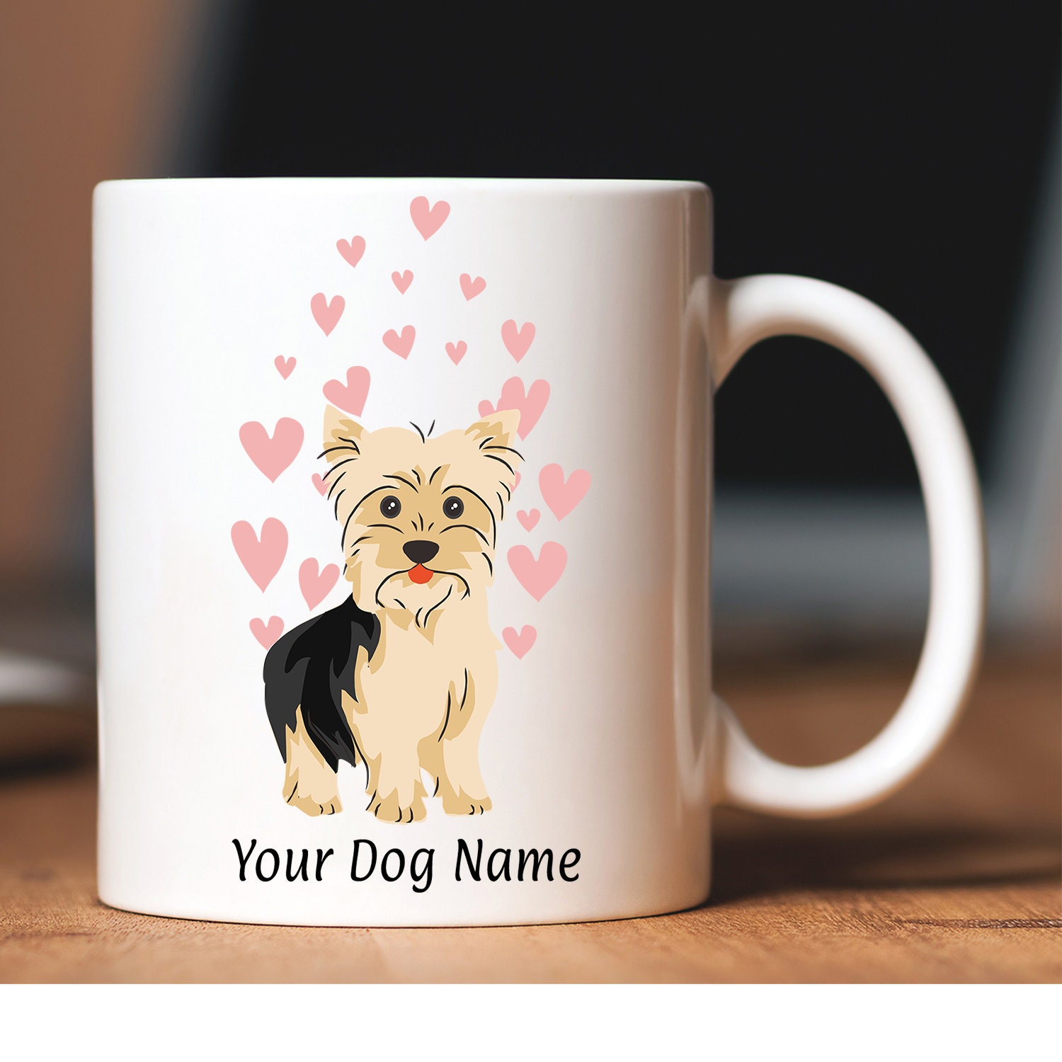 Yorkie Mug, Yorkie Custom Mug, Yorkie Personalized Mug, Yorkie Gift ...