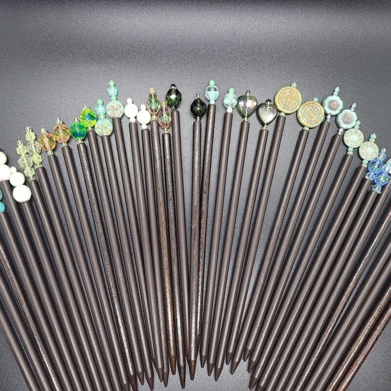 Beaded Hair Sticks - Etsy
