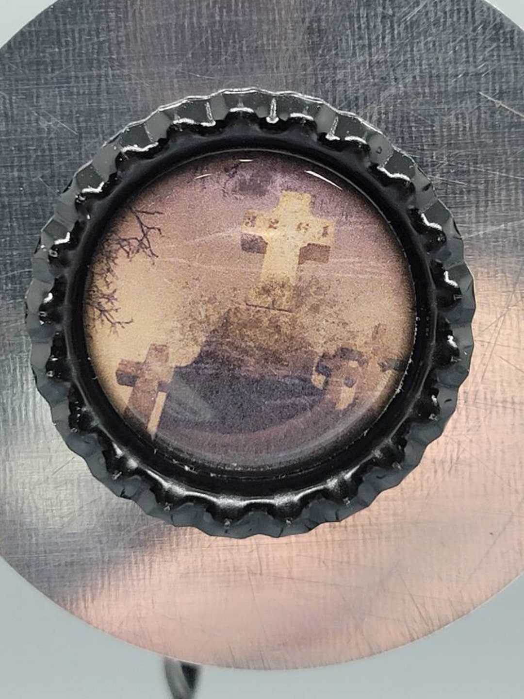 Needle Minder Goth Witch Creepy Viking Magnet Needle Holder Cross ...