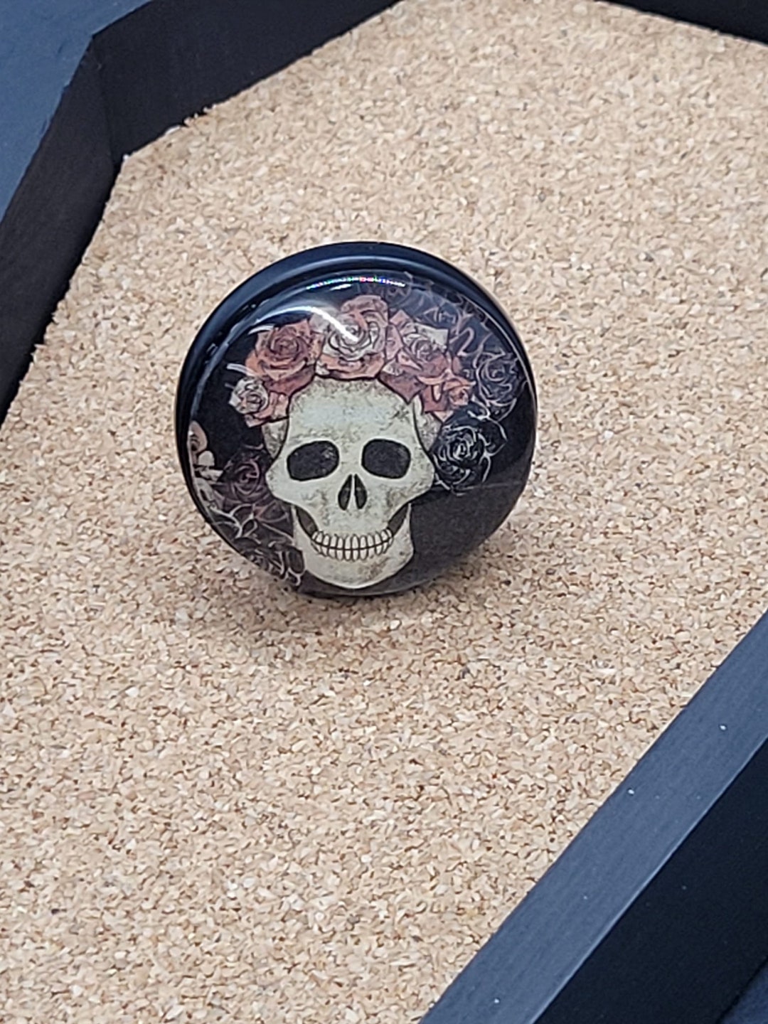 Custom Made to Order Drawer Pull Knobs Glass Dome Goth Spooky - Etsy