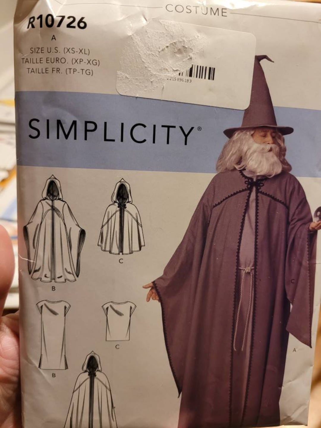 Simplicity Sewing Pattern New Uncut Adult Costume Pattern Cape One Size ...